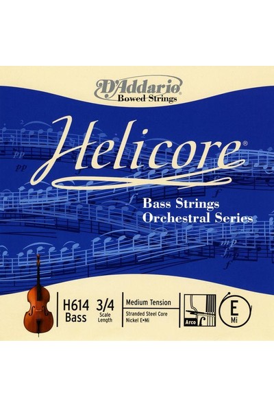 Daddario H614 Kontrabas Tel Orchestral Serisi (3/4)