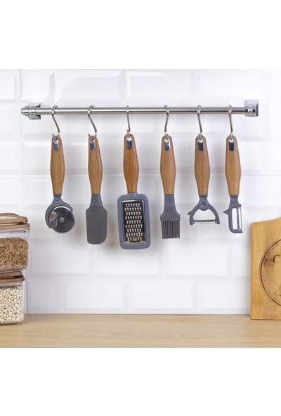 Okyanus Home Wooden - Ahşap Desenli 6 Parça Hazırlık Seti Okyanus Home Wooden - Ahşap Desenli 6 Parça Hazırlık Seti