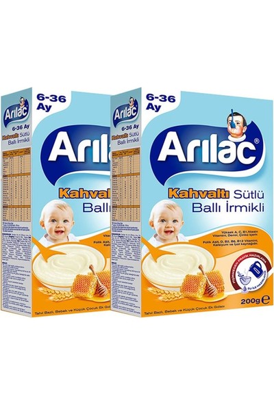 Arılac Instant Ek Gıda Ballı Irmikli Kahvaltı 200 gr x 2'li Paket Arılac Instant Ek Gıda Ballı Irmikli Kahvaltı 200 gr x 2'li Paket