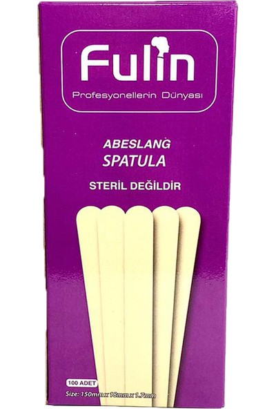 Fulin Ahşap Ağda Spatula 100'LÜ DEPAAĞDA1001