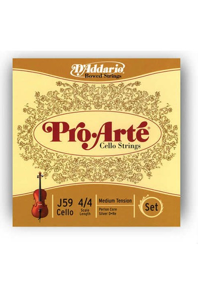 Cello Tel Seti, Pro-Arte, Scale 4/4, Medıum Tensıo Cello Tel Seti, Pro-Arte, Scale 4/4, Medıum Tensıo