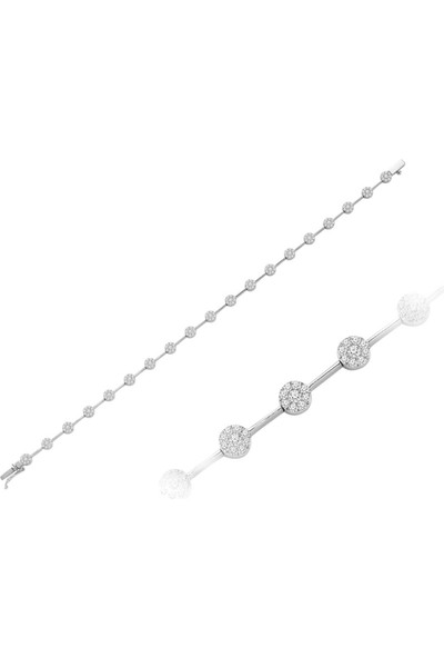 Sirius F Renk 1,05 Karat Pırlanta Taşlı Bileklik