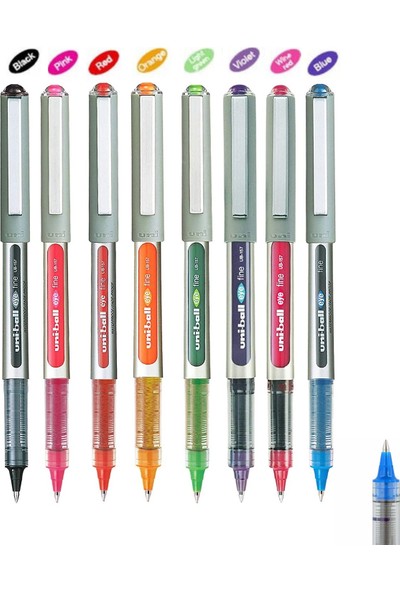 Uni-Ball UB-157 Eye Roller Kalem 0.7 mm 8'li Set