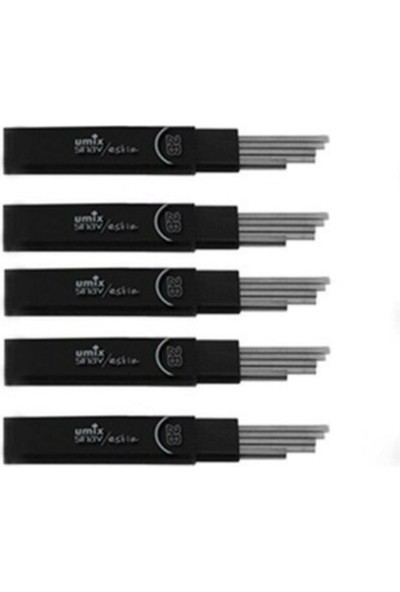 Umix Min Kesik Eskiz Kalem Ucu 5'li Paket