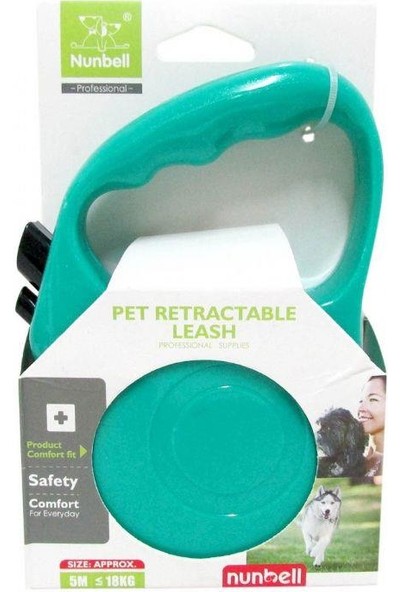 Nunbell Otomatik Şerit Uzatmalı Kedi Köpek Tasma 5 m