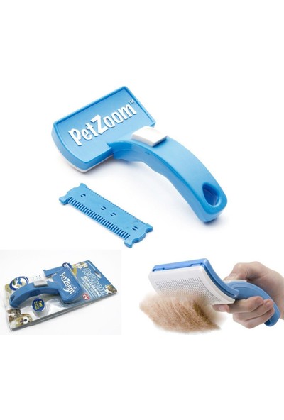 Petzoom - Kedi Köpek Tarak ve Tüy Kesme Aleti Aparatı 2'li Set Petzoom - Kedi Köpek Tarak ve Tüy Kesme Aleti Aparatı 2'li Set