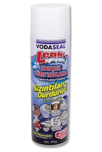 Vodaseal Leak Fix Sprey Kauçuk Yüzey Kaplama Beyaz 396 gr Vodaseal Leak Fix Sprey Kauçuk Yüzey Kaplama Beyaz 396 gr