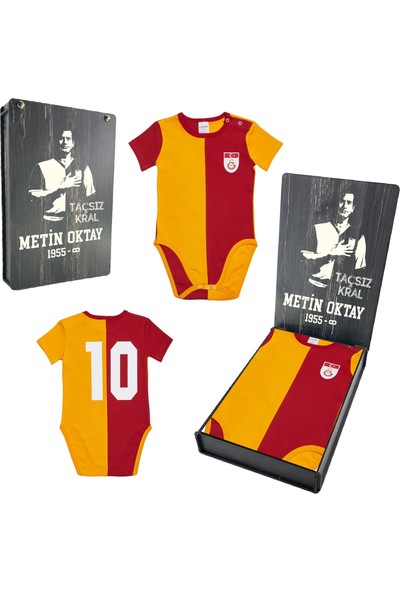 Galatasaray Metin Oktay Body Zıbın Özel Tasarım Retro Ahşap Kutulu Galatasaray Metin Oktay Body Zıbın Özel Tasarım Retro Ahşap Kutulu
