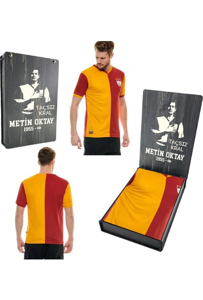 Galatasaray Metin Oktay Fan Forma Özel Tasarım Retro Ahşap Kutulu Galatasaray Metin Oktay Fan Forma Özel Tasarım Retro Ahşap Kutulu
