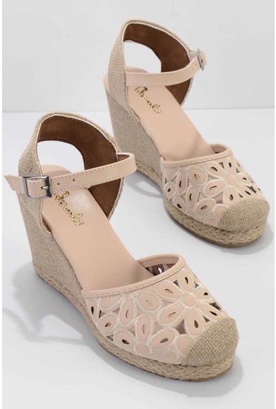 Bambi Bej Kadın Espadril K05874011809