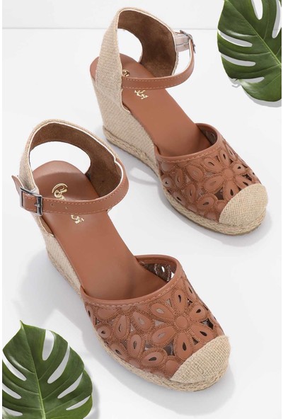 Bambi Taba Kadın Espadril K05874011809