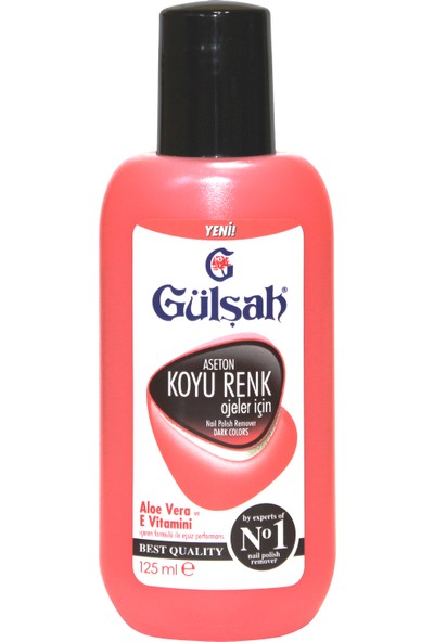 Gülşah Aseton Koyu Renk Ojeler Için Pembe 125 ml