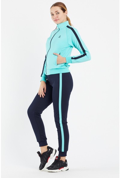 Sportstation Şeritli Mint Yeşili Bayan Eşofman Takımı Sportstation Şeritli Mint Yeşili Bayan Eşofman Takımı