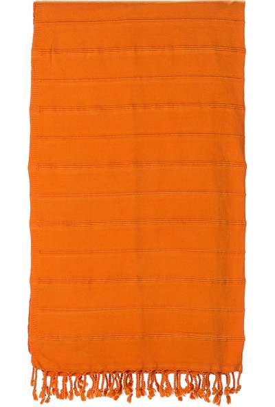 Rosa Bianca Turuncu Fitilli Double Pamuk Peştemal Rosa Bianca Turuncu Fitilli Double Pamuk Peştemal