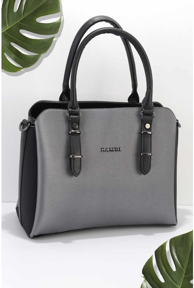 Bambi Platin Kadın El Çantası C06636001195