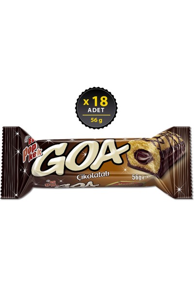 Eti Popkek Goa Çikolatalı 56 g x 18 Adet Eti Popkek Goa Çikolatalı 56 g x 18 Adet