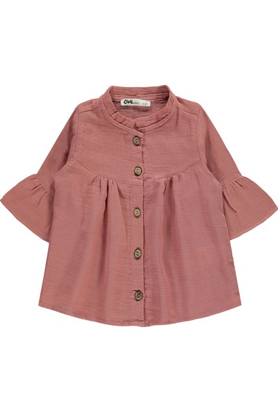 Civil Girls Kız Çocuk Gömlek 2-5 Yaş Gül Kurusu
