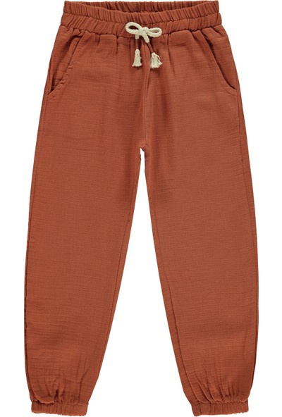 Civil Girls Kız Çocuk Pantolon 6-9 Yaş Kiremit