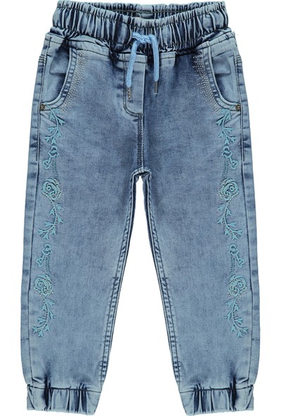 Civil Girls Kız Çocuk Pantolon 2-5 Yaş Buz Mavi