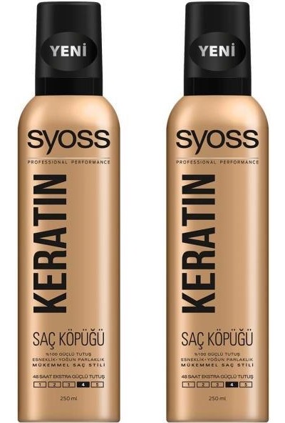 Syoss Keratın Köpük 250 ml x 2 Adet Syoss Keratın Köpük 250 ml x 2 Adet