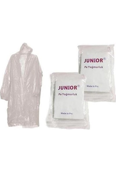 Tek Kullanımlık Yağmurluk Şeffaf Yağmurluk