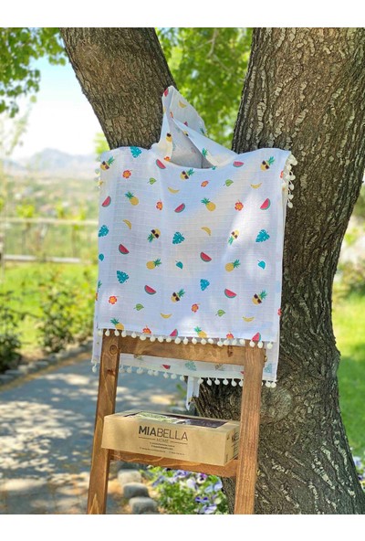 Miabella Home Müslin Plaj Panço Bebek Bornozu Ponponlu 1-3 Yaş - 11393 Miabella Home Müslin Plaj Panço Bebek Bornozu Ponponlu 1-3 Yaş - 11393