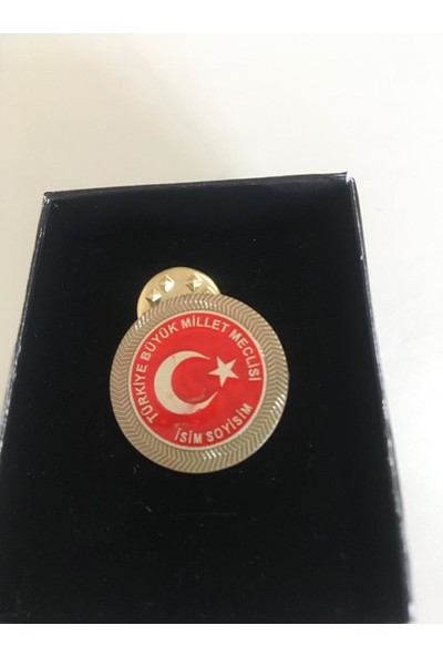 Bindalhediyelik Kişiye Özel Tbmm-Isimli Pirinç Yaka Rozeti