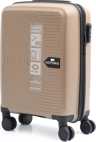Hotowa Gold Pp Valiz 8008 Cappuccino Kabin Boy Hotowa Gold Pp Valiz 8008 Cappuccino Kabin Boy