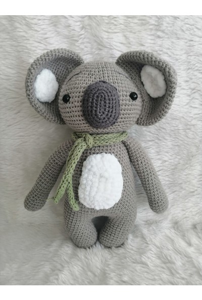 Atkılı Koala Amigurumi Oyuncak