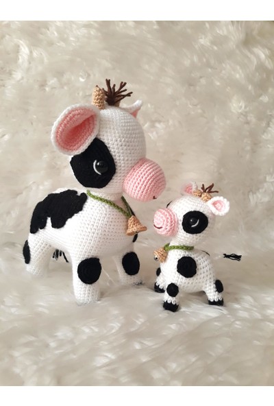 Buzu Sevimli Buzağı ve Buzi Amigurumi Oyuncak