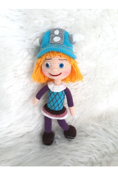 Vikingler Viki Bebek Amigurumi Oyuncak