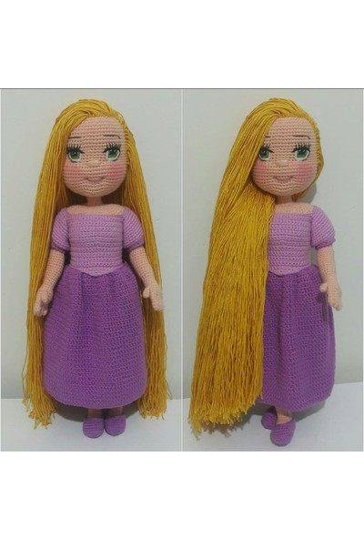 Oyuncak Park Rapunzel Bebek Amigurumi Organik Oyuncak