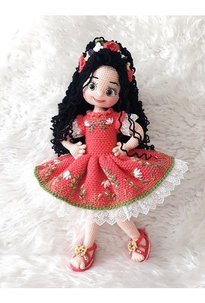 Oyuncak Park Aykız Bebek Amigurumi Organik Oyuncak