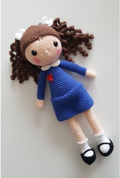Önlüklü Öğrenci Bebek Amigurumi Oyuncak Önlüklü Öğrenci Bebek Amigurumi Oyuncak