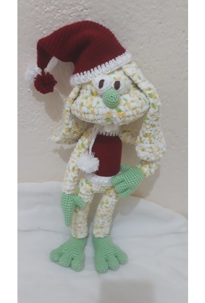 Renkli Noel Tavşanı Amigurumi Oyuncak Renkli Noel Tavşanı Amigurumi Oyuncak