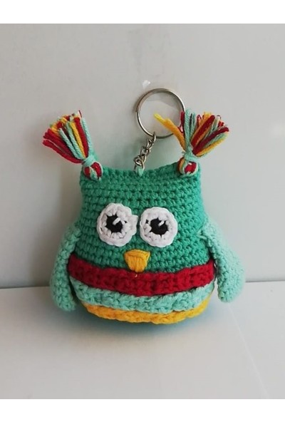 Sevimli Baykuş Amigurumi Anahtarlık Oyuncak