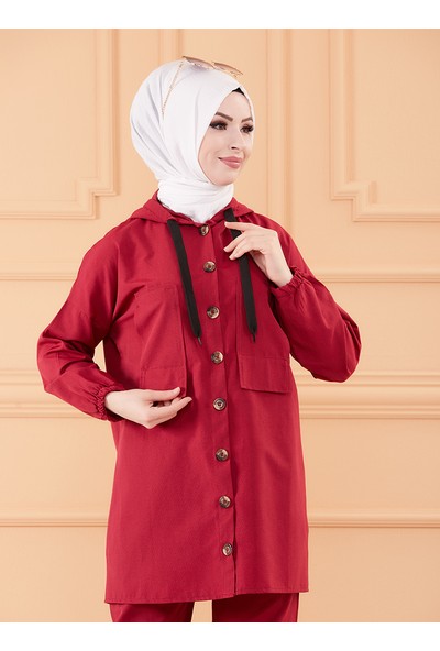 Tofisa Tunik&pantolon Ikili Takım - Bordo - Tofisa