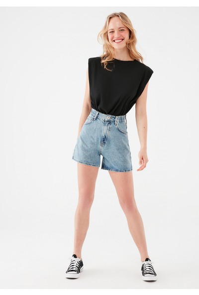 Mavi Jessa Casual Açık Mavi Denim Şort