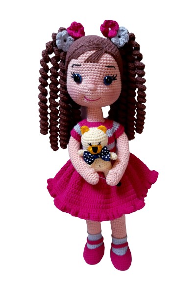 Oyuncak Park Oyuncaklı Çiçek Bebek Amigurumi Organik Oyuncak