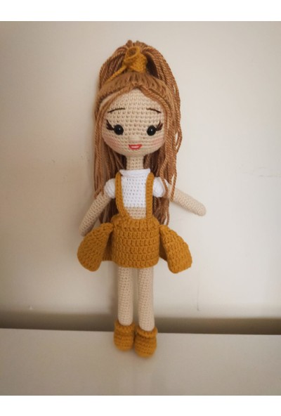 Oyuncak Park Krem Karamel Bebek Amigurumi Organik Oyuncak