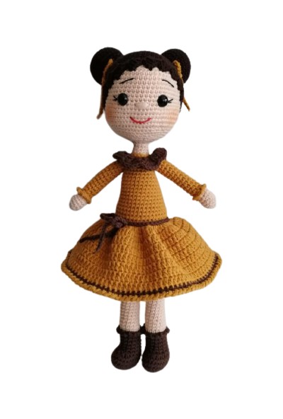 Oyuncak Park Sezin Bebek Amigurumi Organik Oyuncak