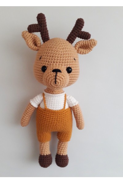 Oyuncak Park Sevimli Şirin Geyik Uyku Arkadaşı Amigurumi Organik Oyuncak