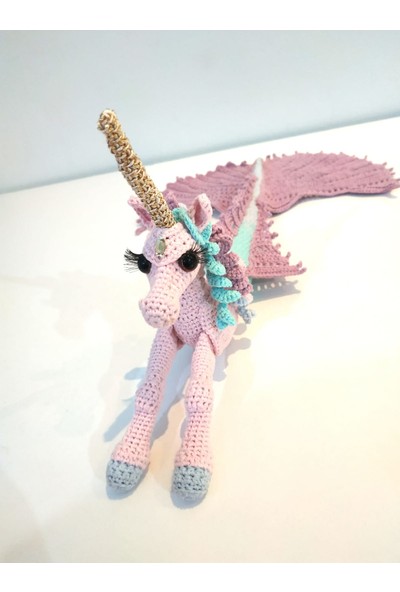 Oyuncak Park Deniz Atı Amigurumi Organik Oyuncak