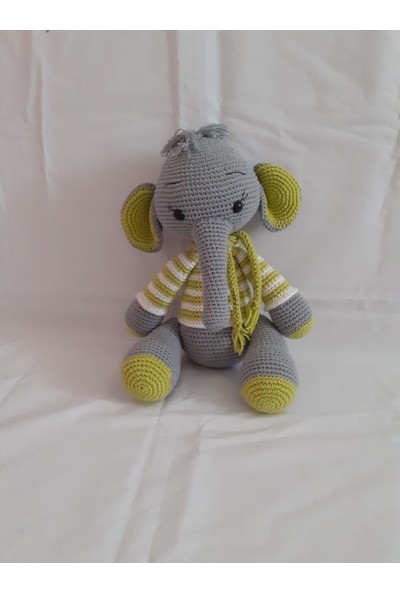 Oyuncak Park Fil Dodi Amigurumi Organik Oyuncak