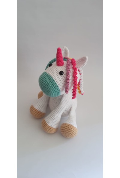 Oyuncak Park Unicorn Amigurumi Organik Oyuncak