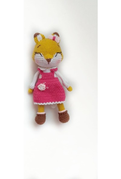 Oyuncak Park Şirin Tilki Amigurumi Organik Oyuncak