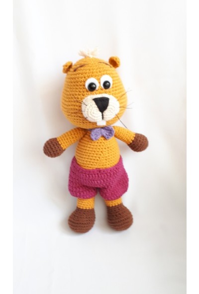 Oyuncak Park Bay Kunduz Amigurumi Organik Oyuncak