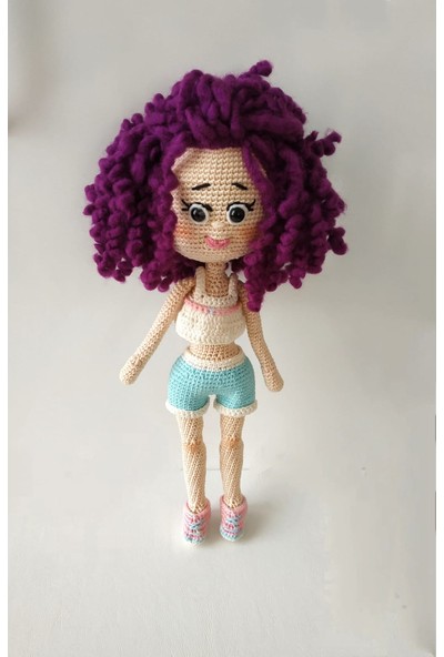 Oyuncak Park Menekşe Bebek Amigurumi Organik Oyuncak