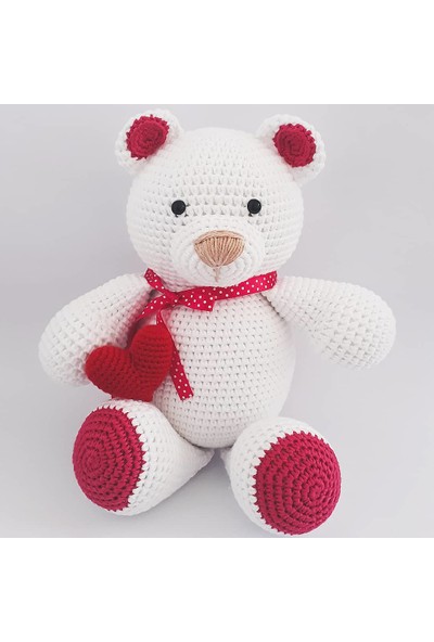 Oyuncak Park Şirin Ayı Amigurumi Organik Oyuncak