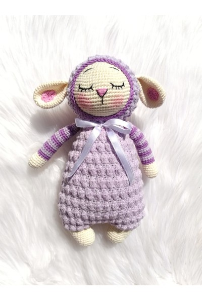 Oyuncak Park Uyku Arkadaşı Kuzu Amigurumi Organik Oyuncak
